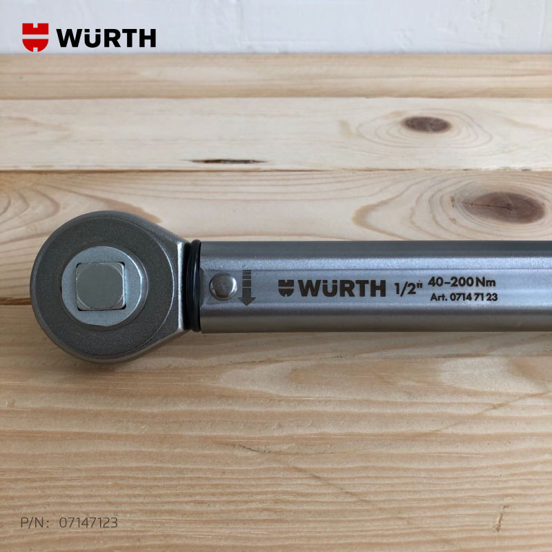 WURTH 1/2 INCH TORQUE WRENCH 40-200NM-WURTH|伍尔特-朗诚工业技术